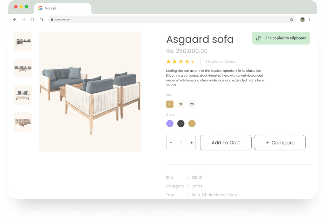 Copy Current URL - Chrome Extension